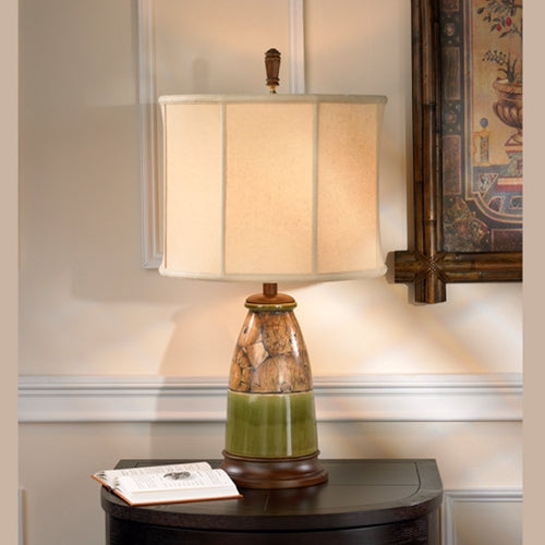 Round Green Bamboo Lamp – JATEX International